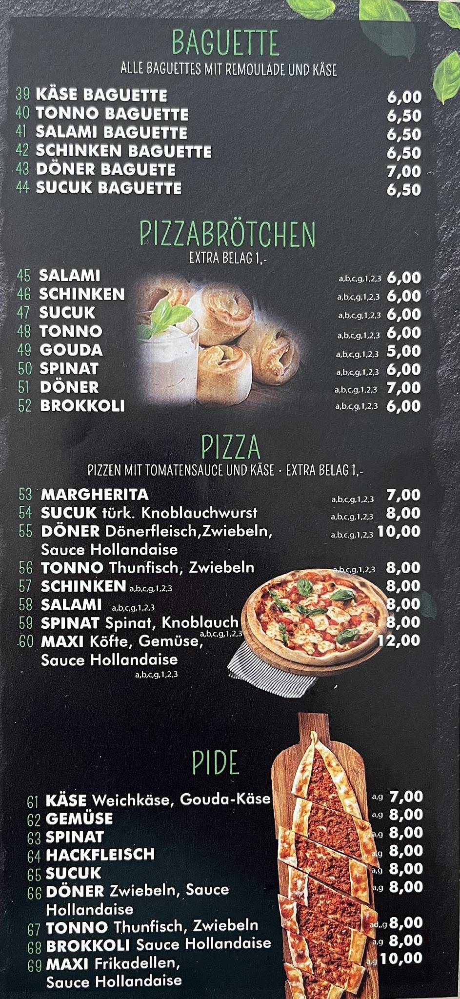Speisekarte von Maxi Kebap restaurant, Lüdinghausen