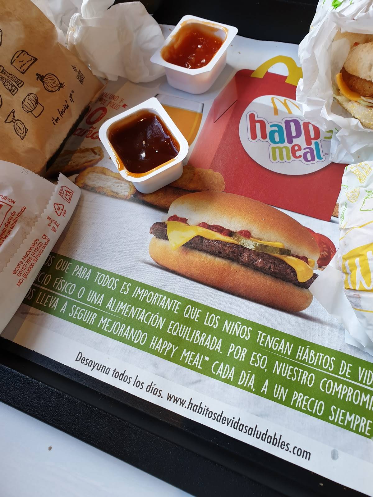 Menu at McDonald's restaurant, Lasarte-Oria, C