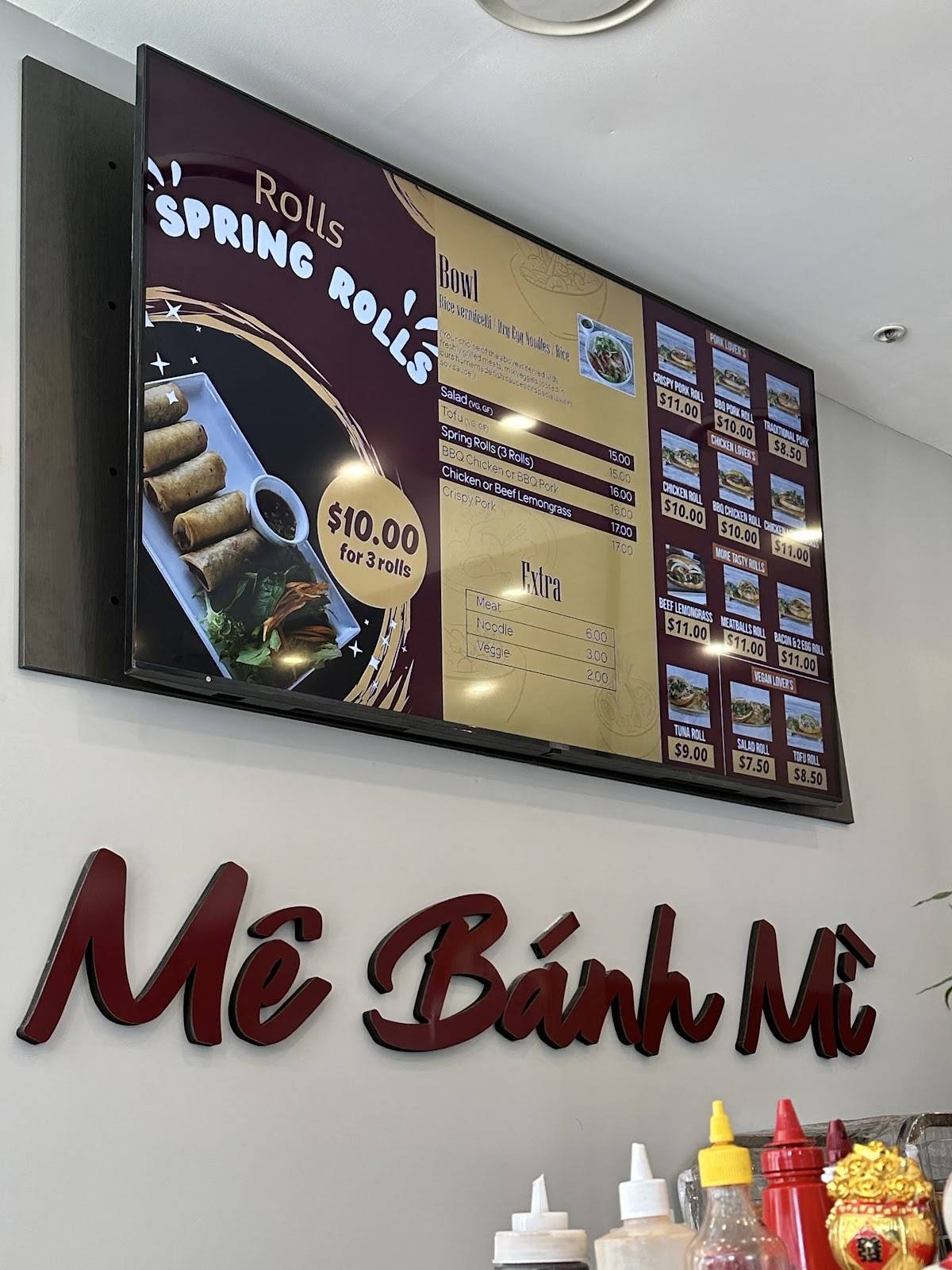 Menu at Mê Bánh Mì Best Vietnamese Restaurant, Ashfield