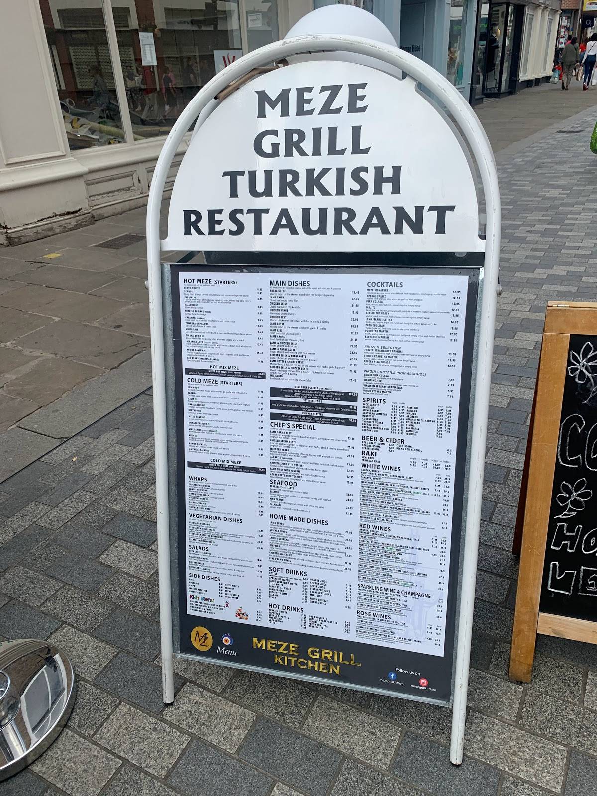 Menu at Meze Grill Kitchen restaurant, Windsor