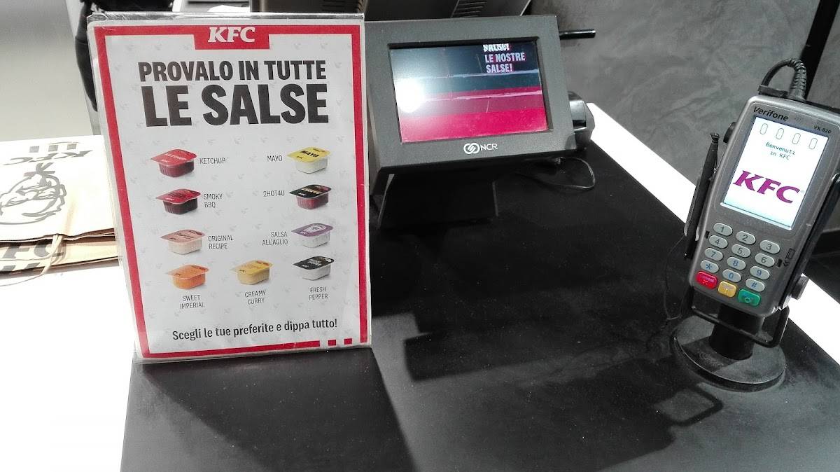 Menu da KFC ristorante, Milano, Via Panfilo Castaldi