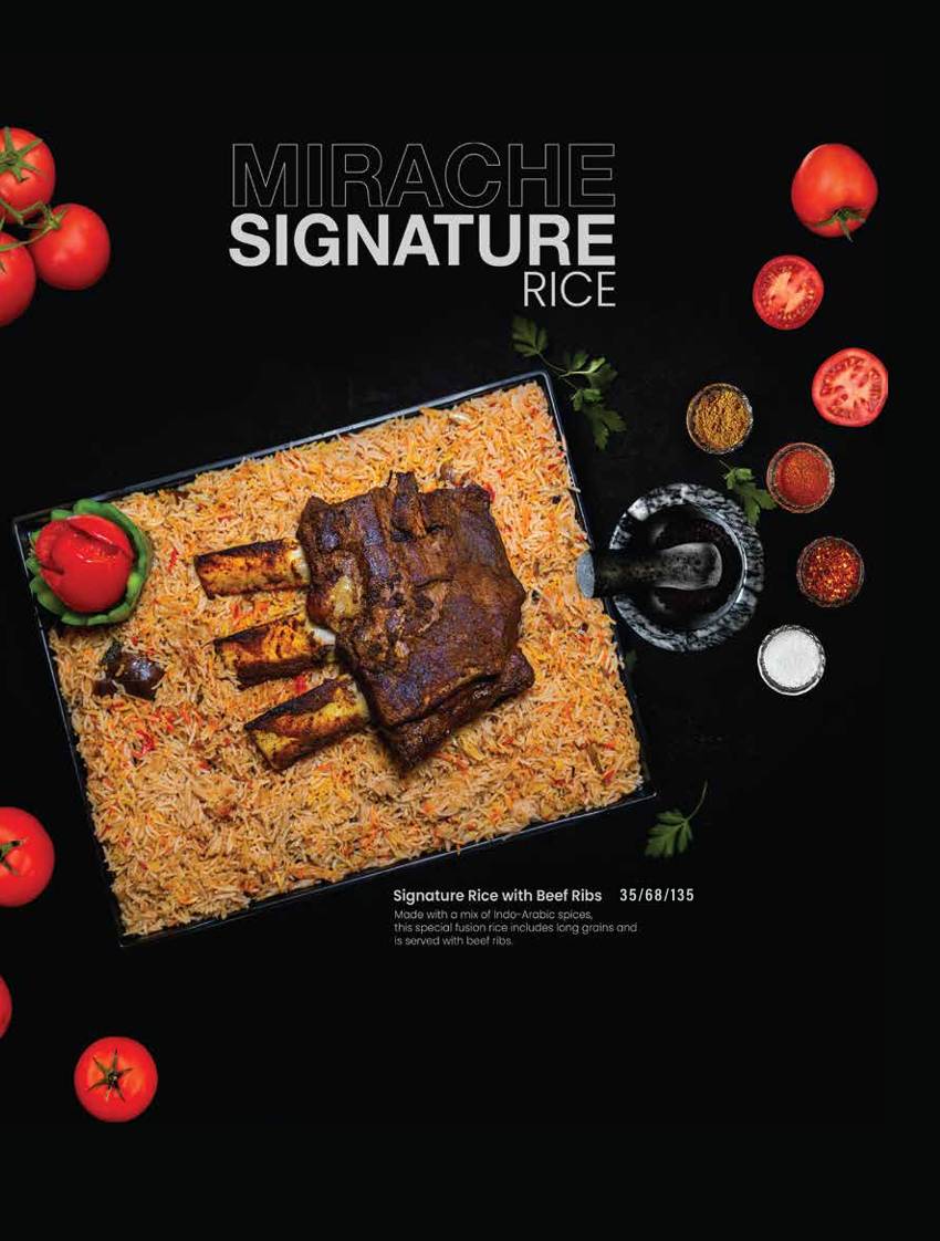 Menu at Mirache Grill Restaurant, Abu Dhabi