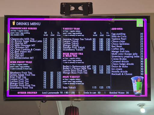 Menu at Miss Tea cafe, Puerto Princesa, QP3X+J4M