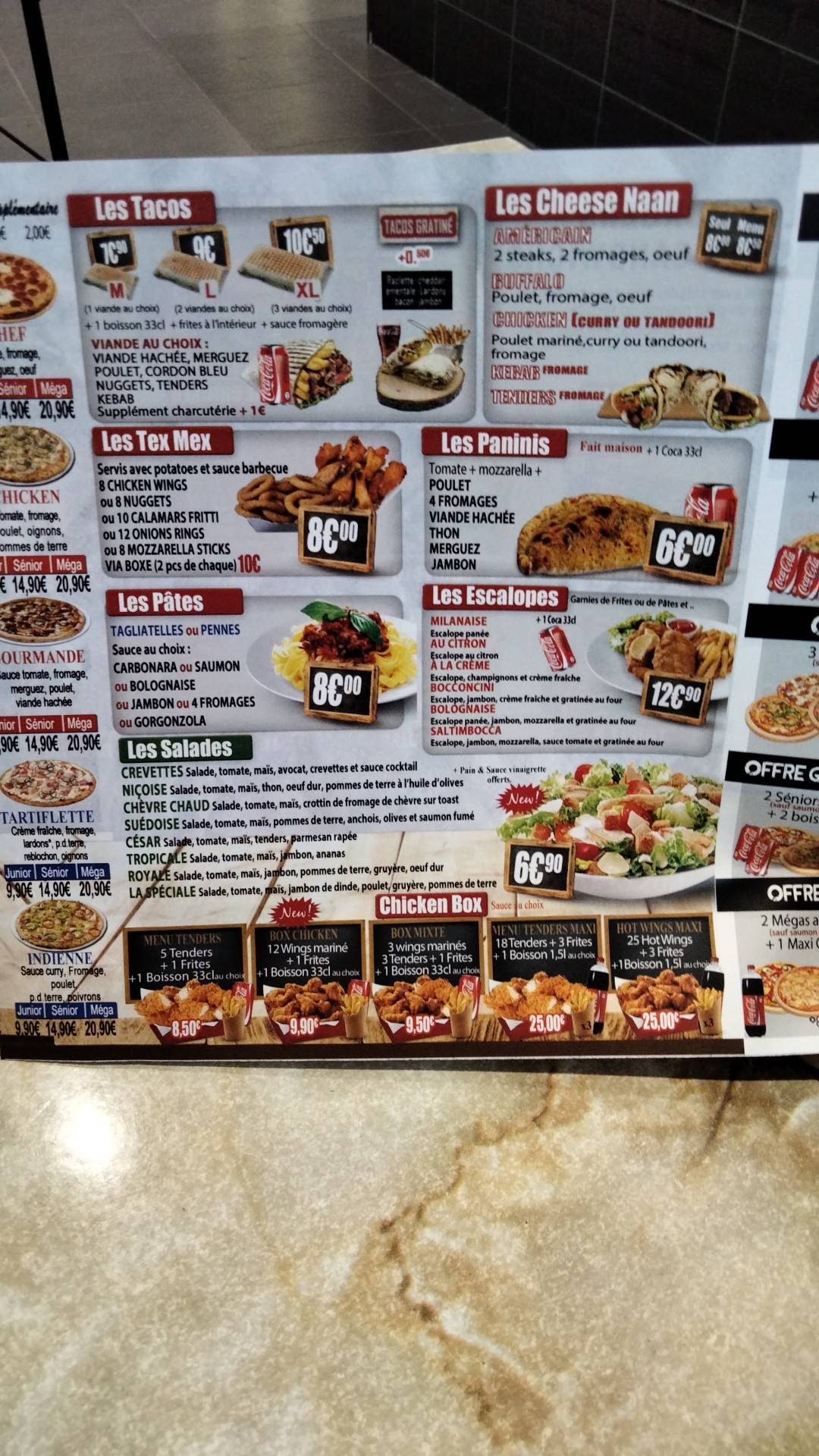 Menu au Via Pizza Montargis restaurant, Montargis