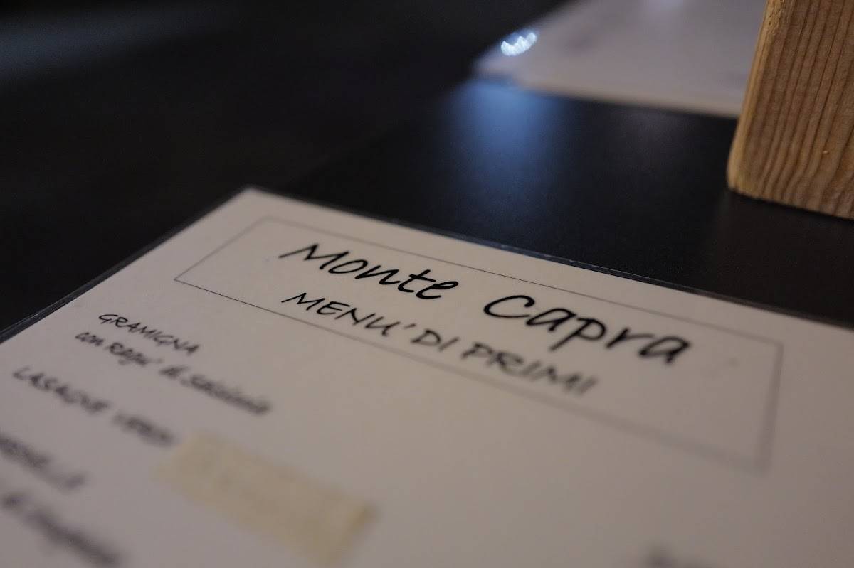 Menu da Monte Capra ristorante, Bologna