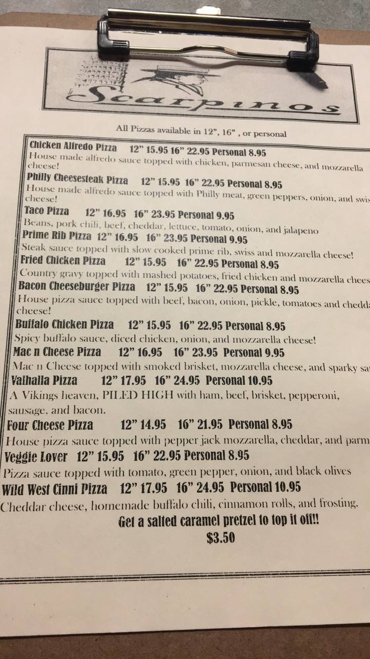 Menu at Monument Grill pub & bar, Gering