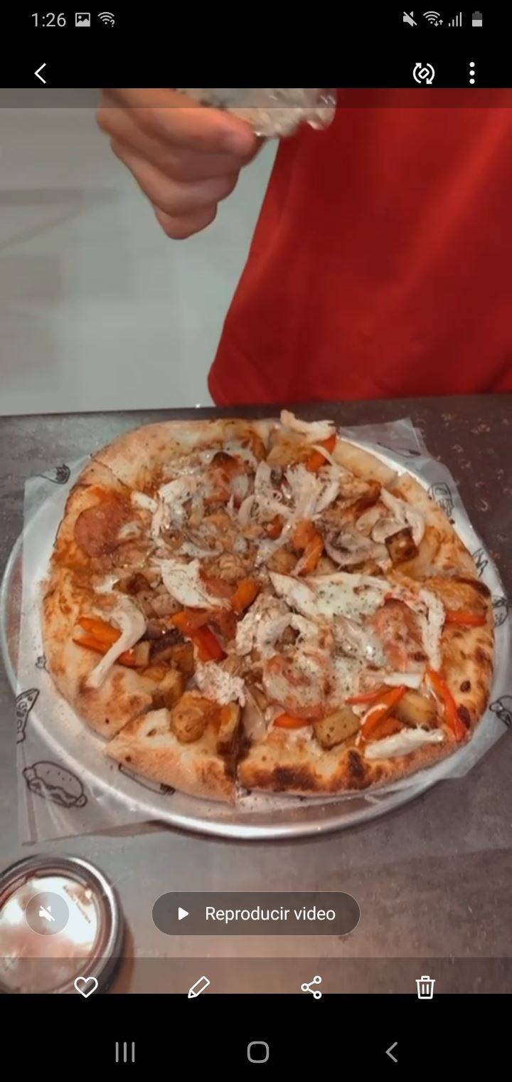 Carta de pizzería Mood Pizza, Cali