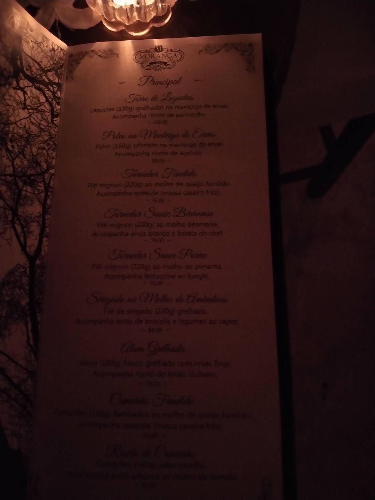 Menu em Moranga Bistrô restaurante, Fortaleza