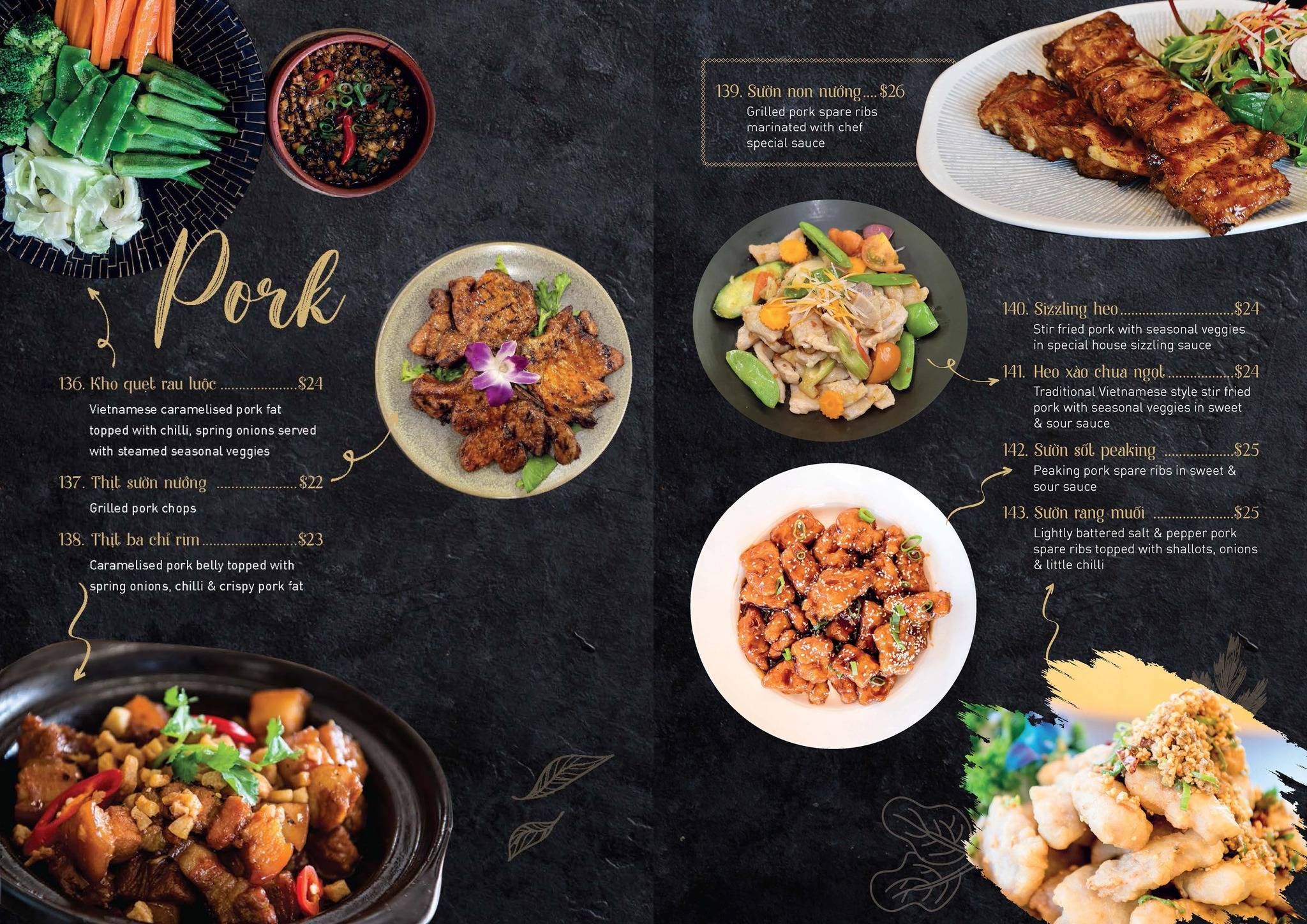 Menu at Little Viet Restaurant, Morley