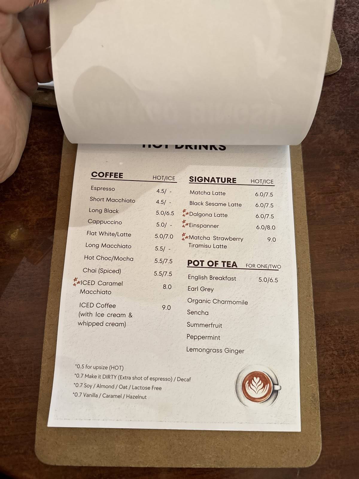Menu at Cafe Guilty Pleasure Mount Lawley, Mount Lawley