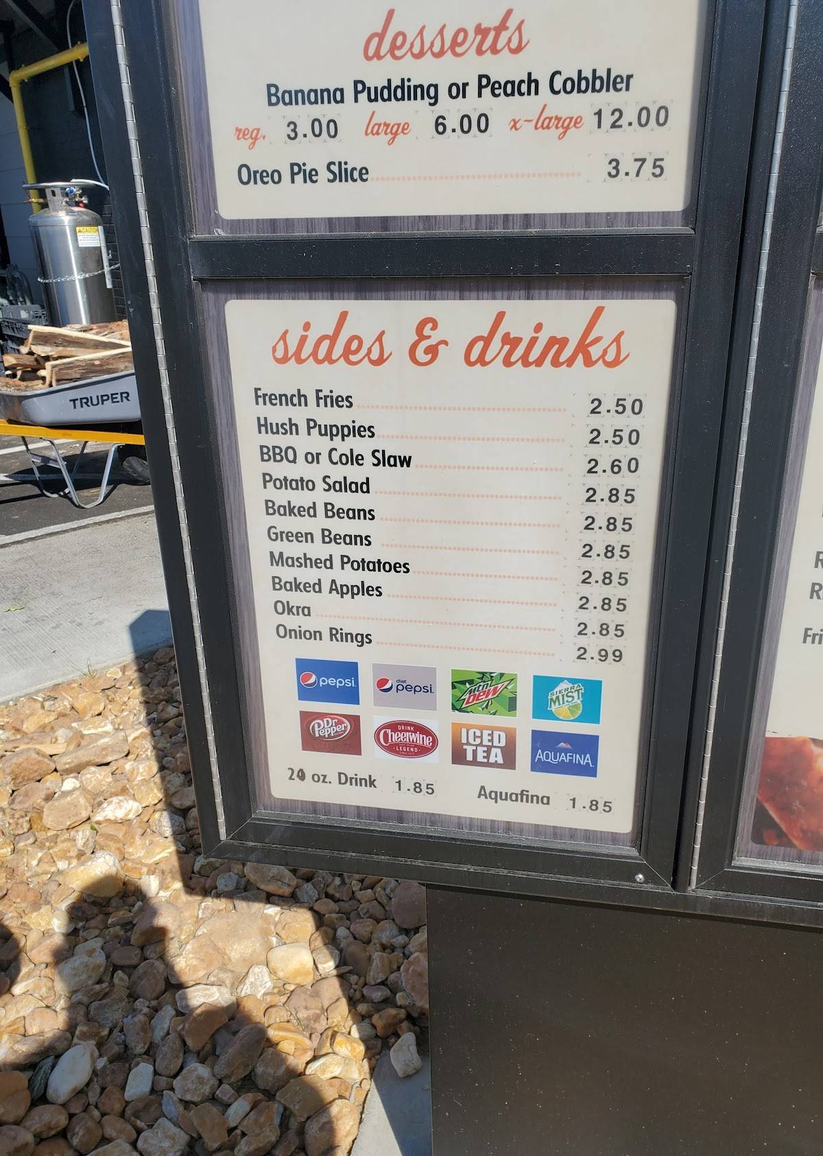 Menu at Mr. Barbecue, Winston-Salem, Peters Creek Pkwy