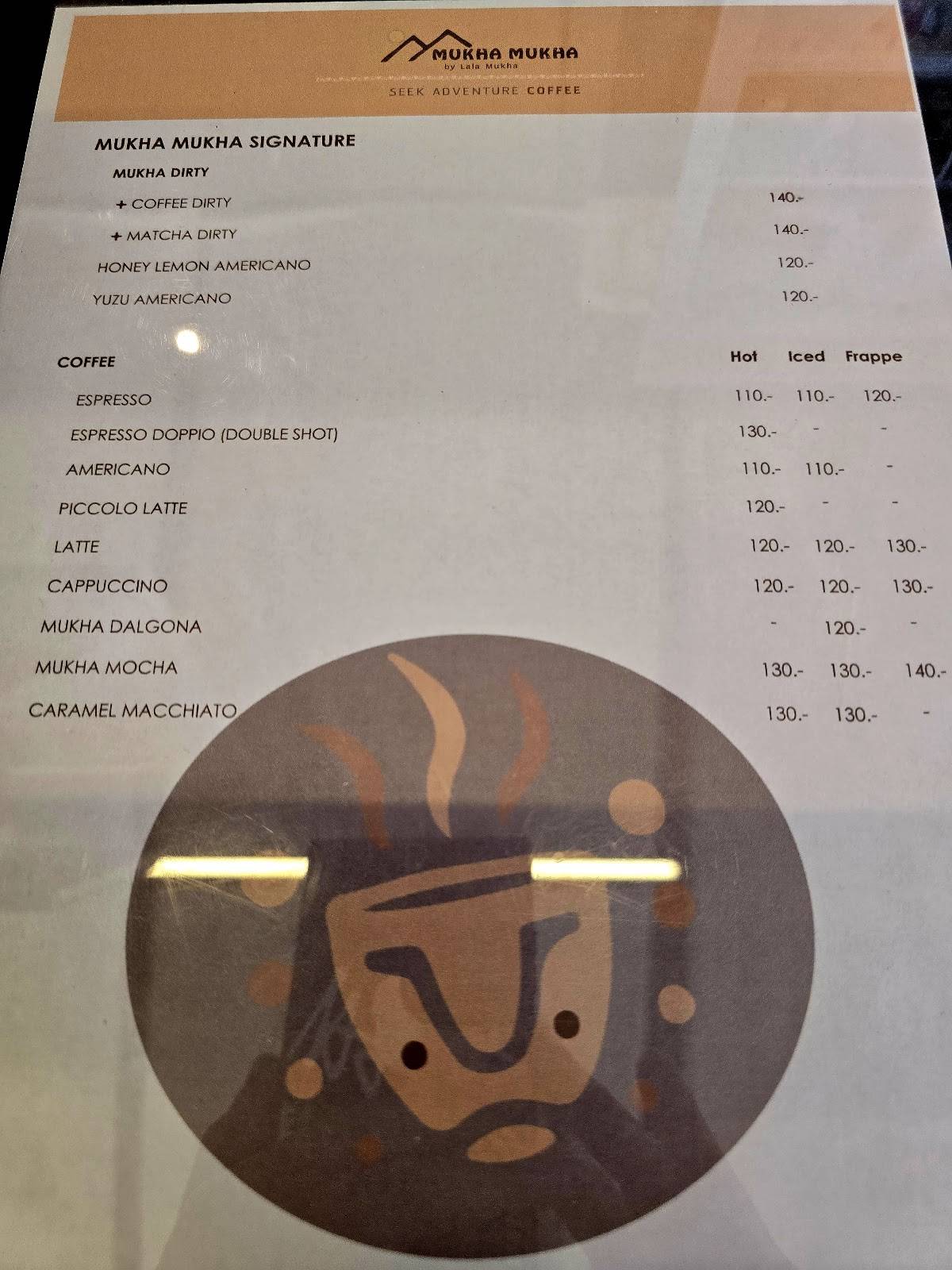 Carta de Mukha Mukha Tented Cafe Khaoyai ( มูก้า มูก้า เขาใหญ่ ), Nong ...