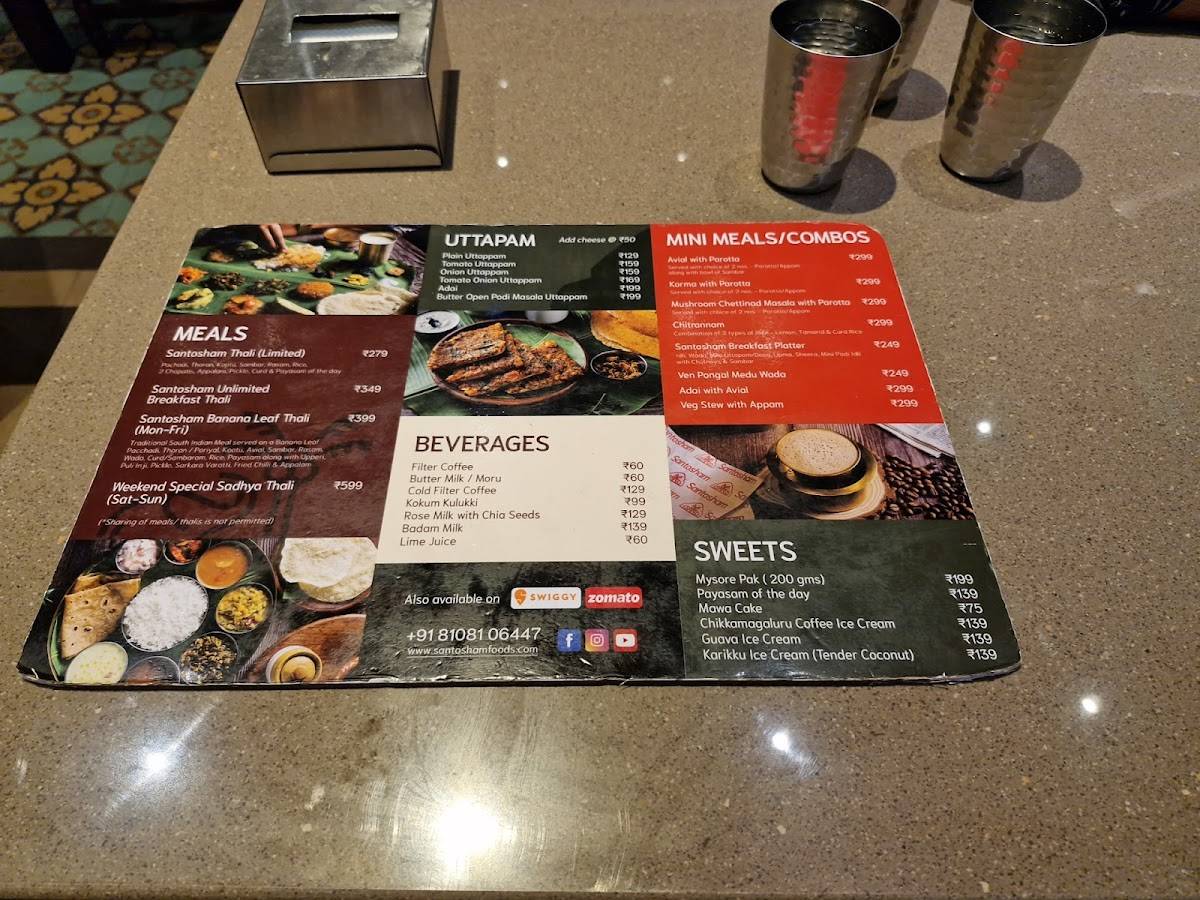 Menu at Santosham, Mumbai, Chandivali Farm Rd