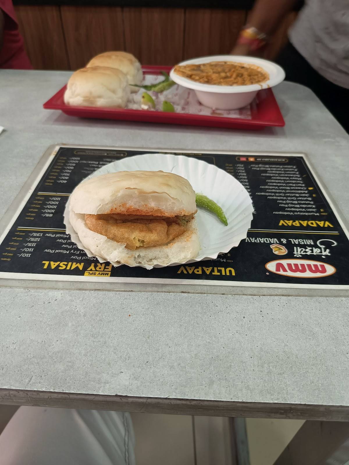 Menu at Mumbaiya Misal & Vadapav South Bopal - MMV, Ahmedabad, GF 4 Stella