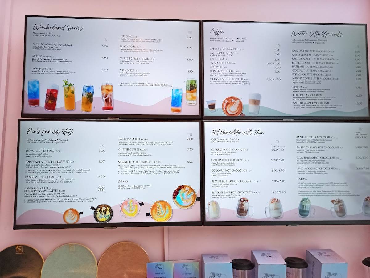 Speisekarte von Niu Asian Café München cafe, München