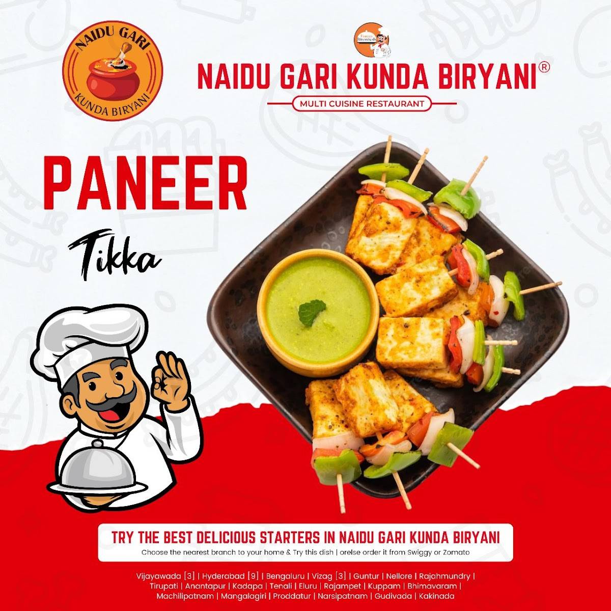 Menu at Naidu Gari Kunda Biryani - Rajahmundry, Rajahmundry