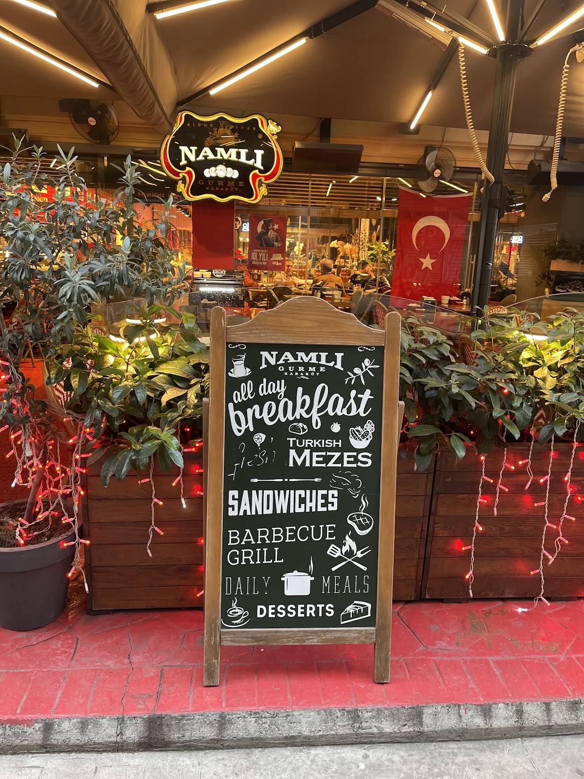 Menu at Namlı Gurme, Istanbul, Mumhane Cd. No:6