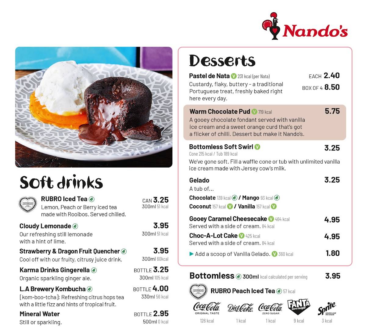 Menu at Nando's Goodmayes Retail Park fast food, Romford, Unit 2B