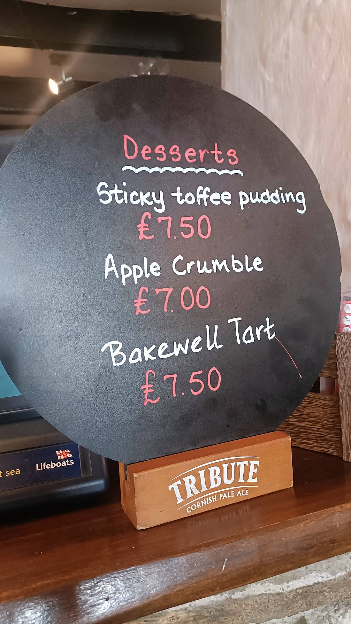 Menu at Napoleon Inn pub & bar, Boscastle