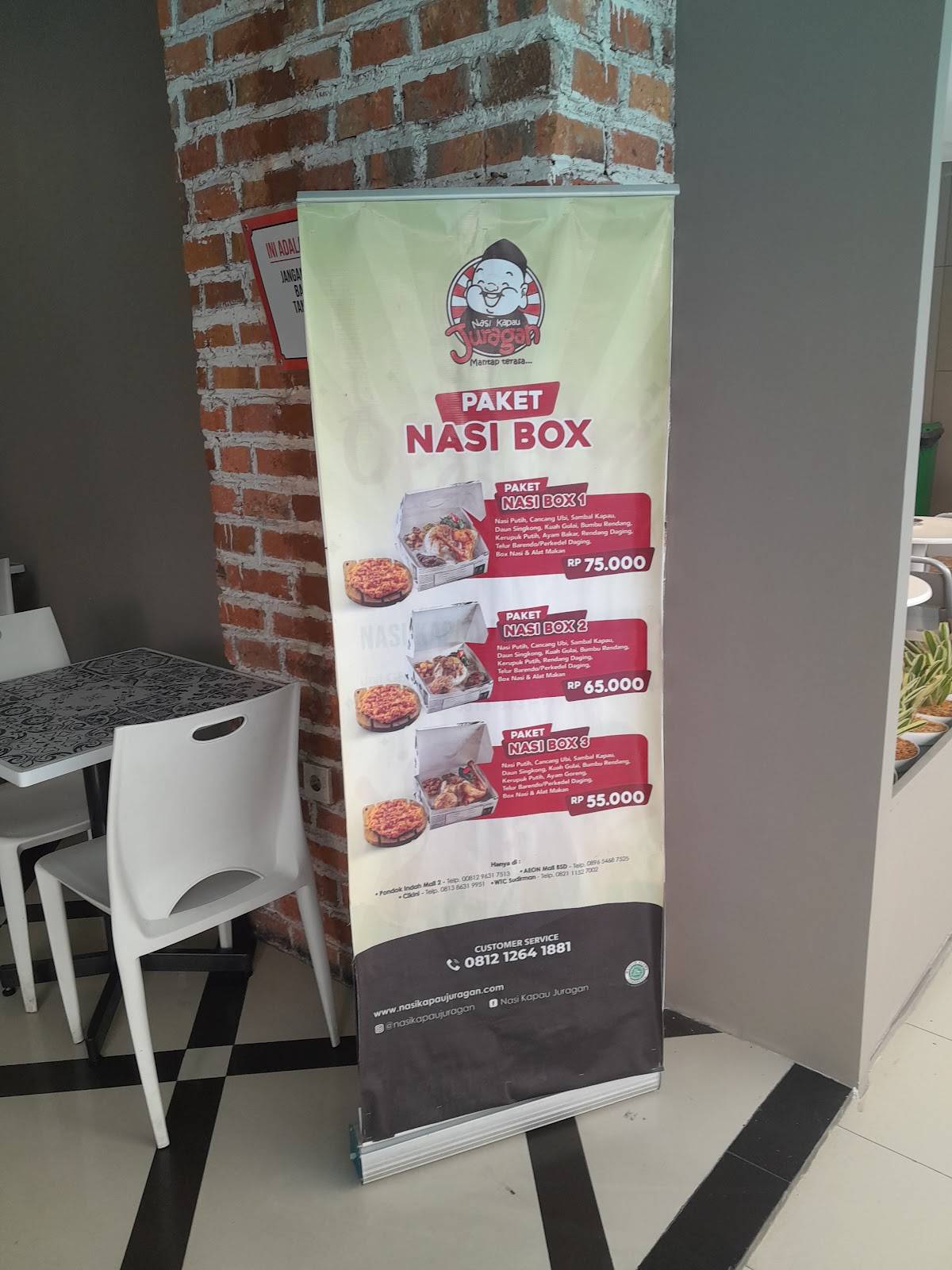 Carta del restaurante Nasi Kapau Juragan Cikini, Central Jakarta