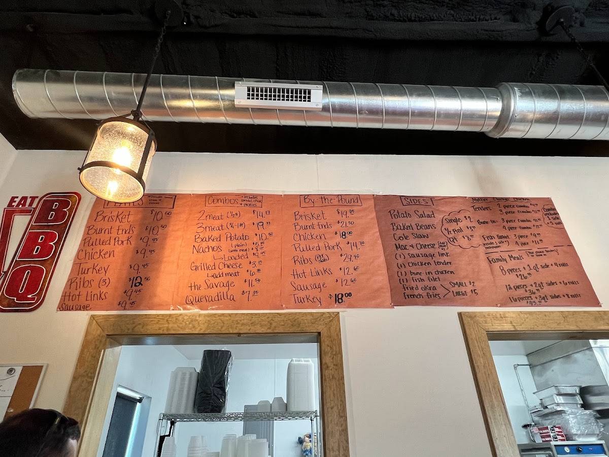 Menu at Native Smoke BBQ LLC, Elgin