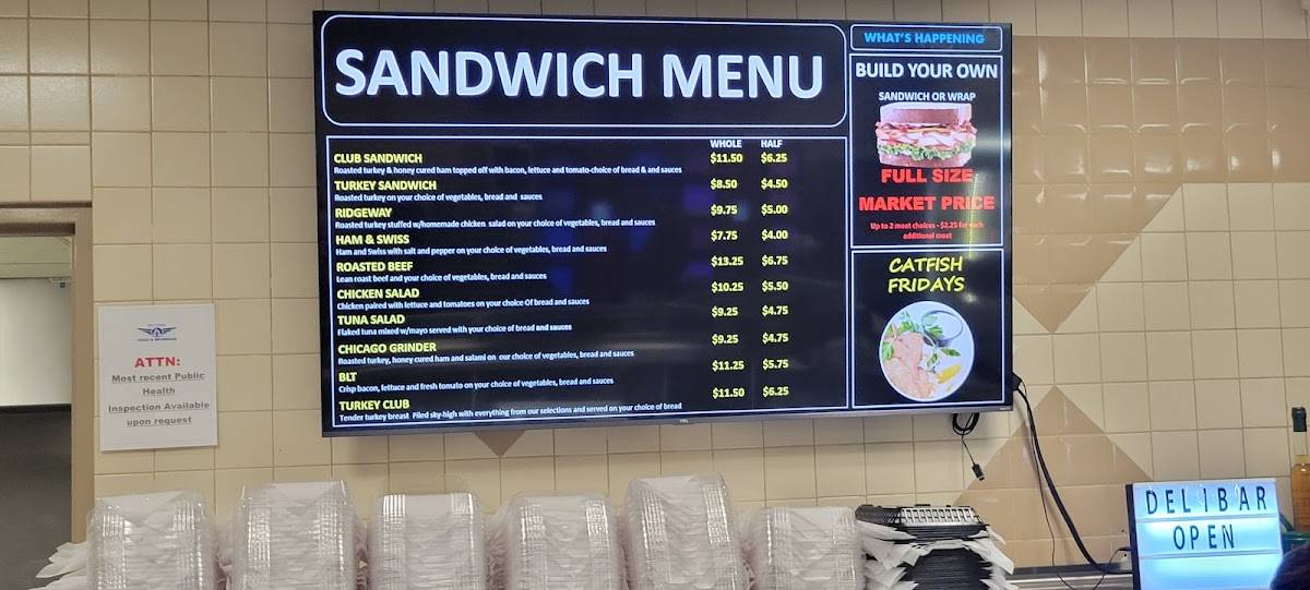Menu at Nellis Club, Nellis Air Force Base, Fitzgerald Blvd