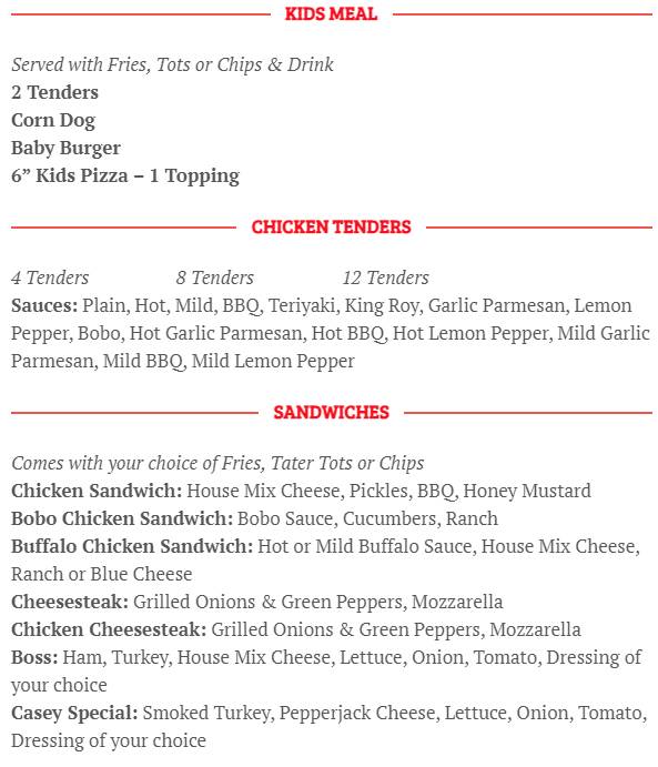 Menu at Bosses Pizza, Wings & Burgers New Braunfels pizzeria, New ...