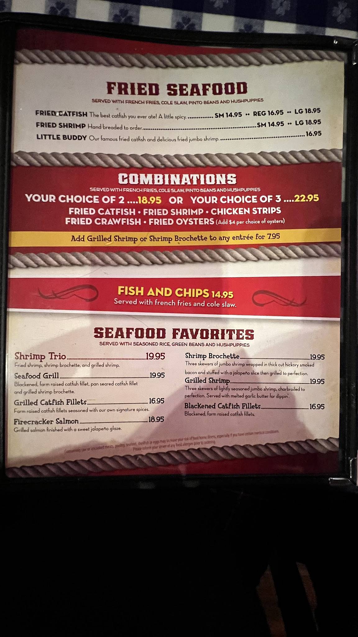 Menu at Clear Springs Restaurant, New Braunfels, TX-46
