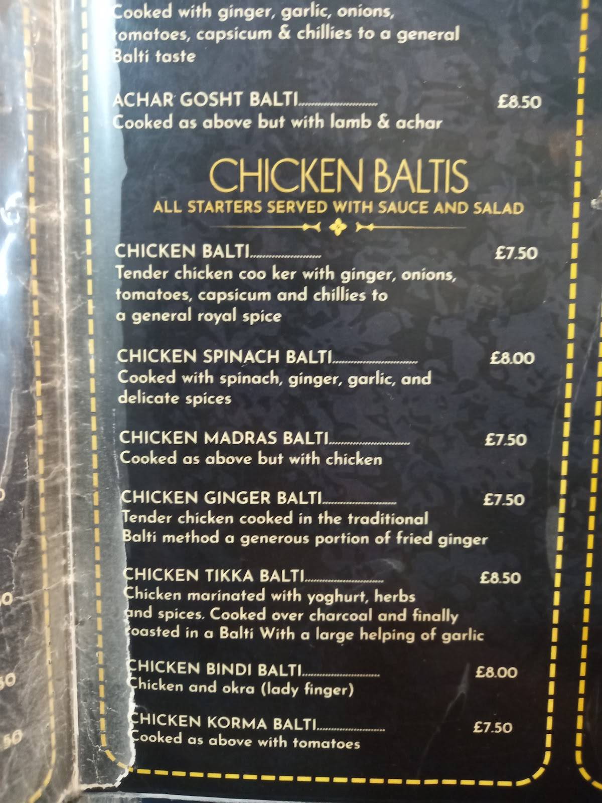 Carta del restaurante New Desi Dera, Derby