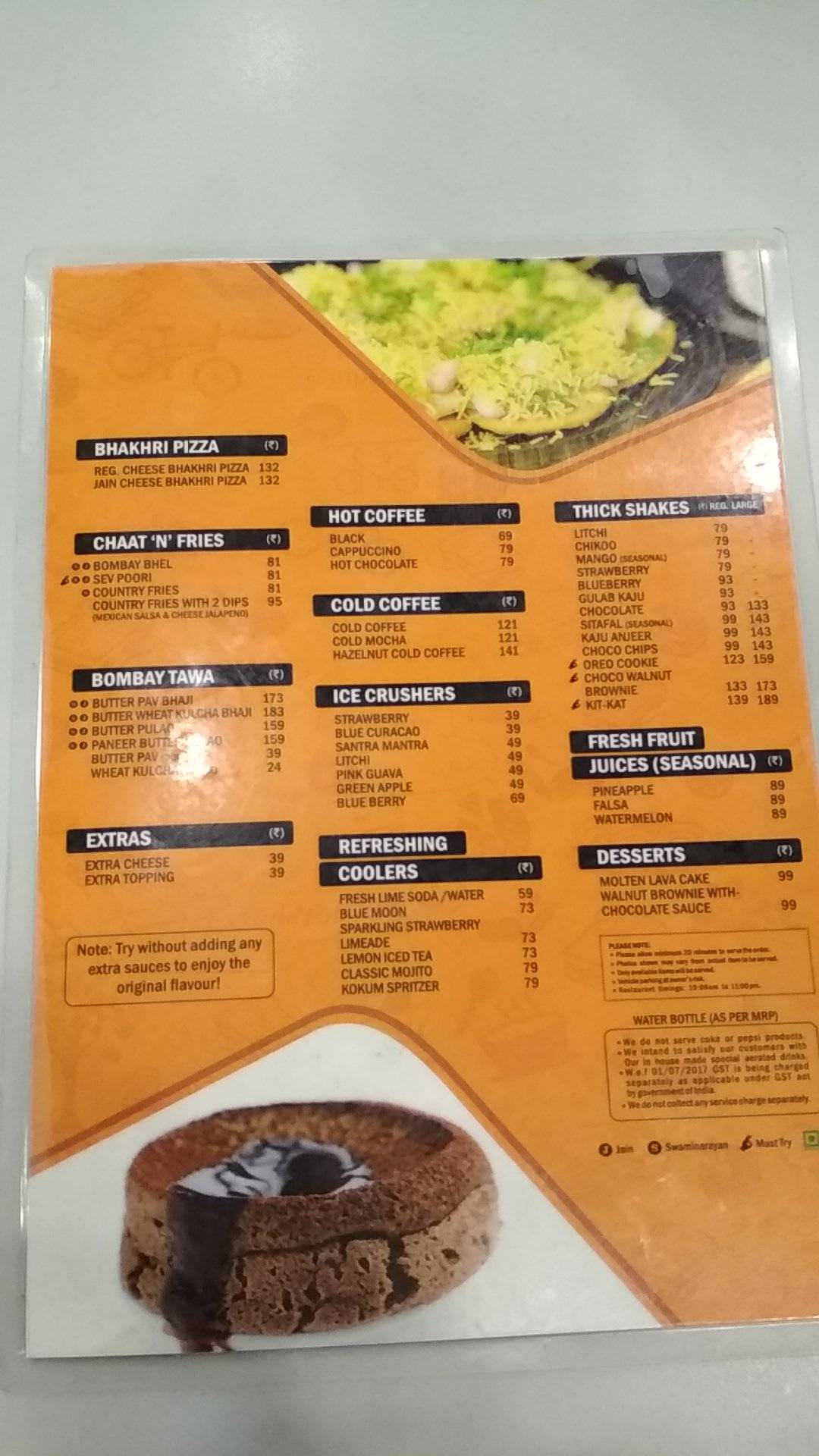 Menu at New Freezeland, Ahmedabad, Rivera Arcade