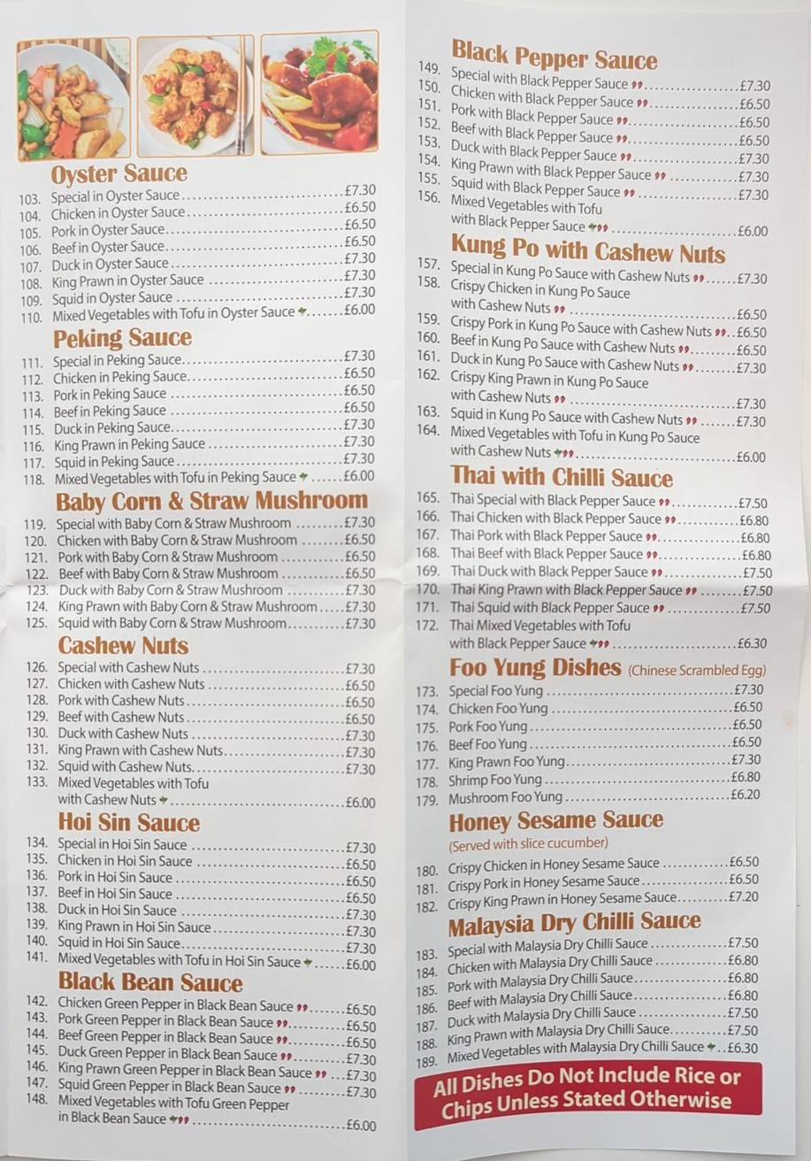 Menu at New Full Moon fast food, Belper, 99 Chestnut Ave