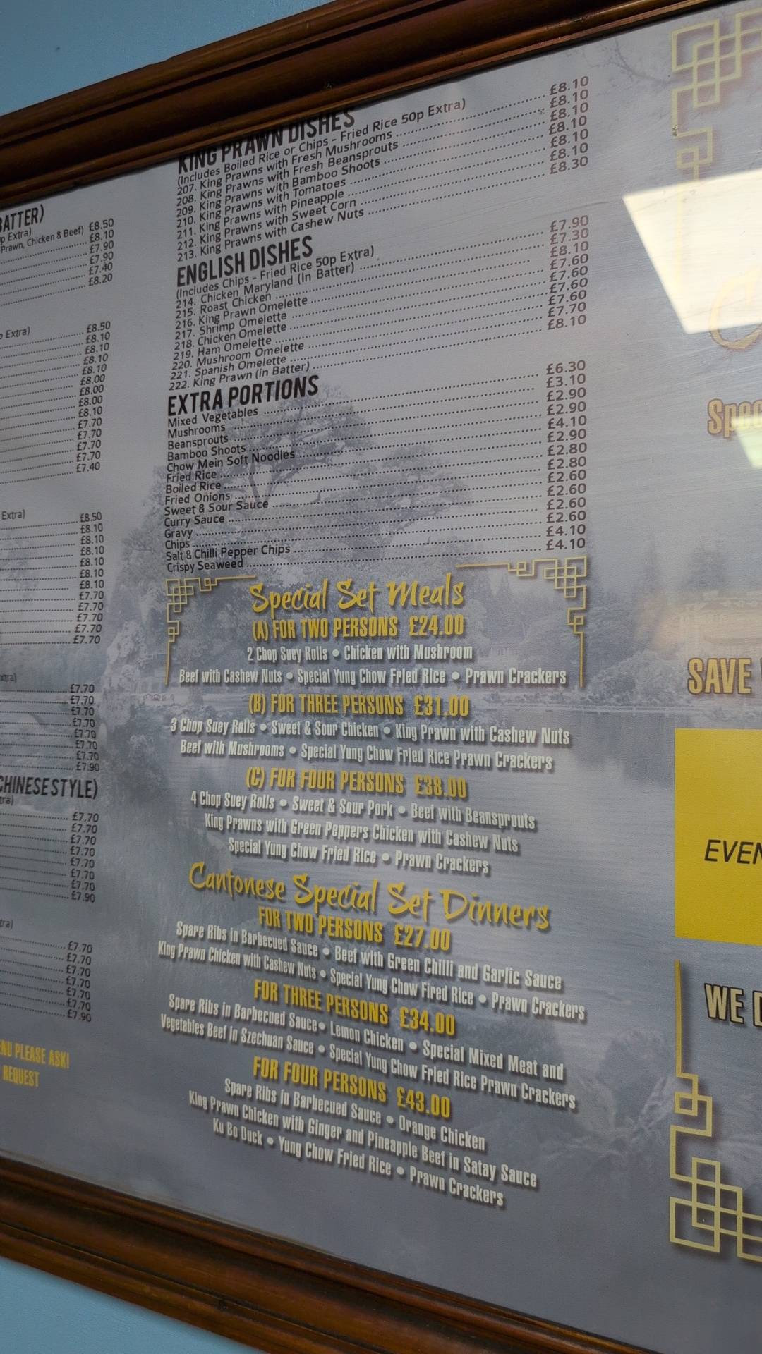 Menu at New Spence Terrace fast food, North Shields
