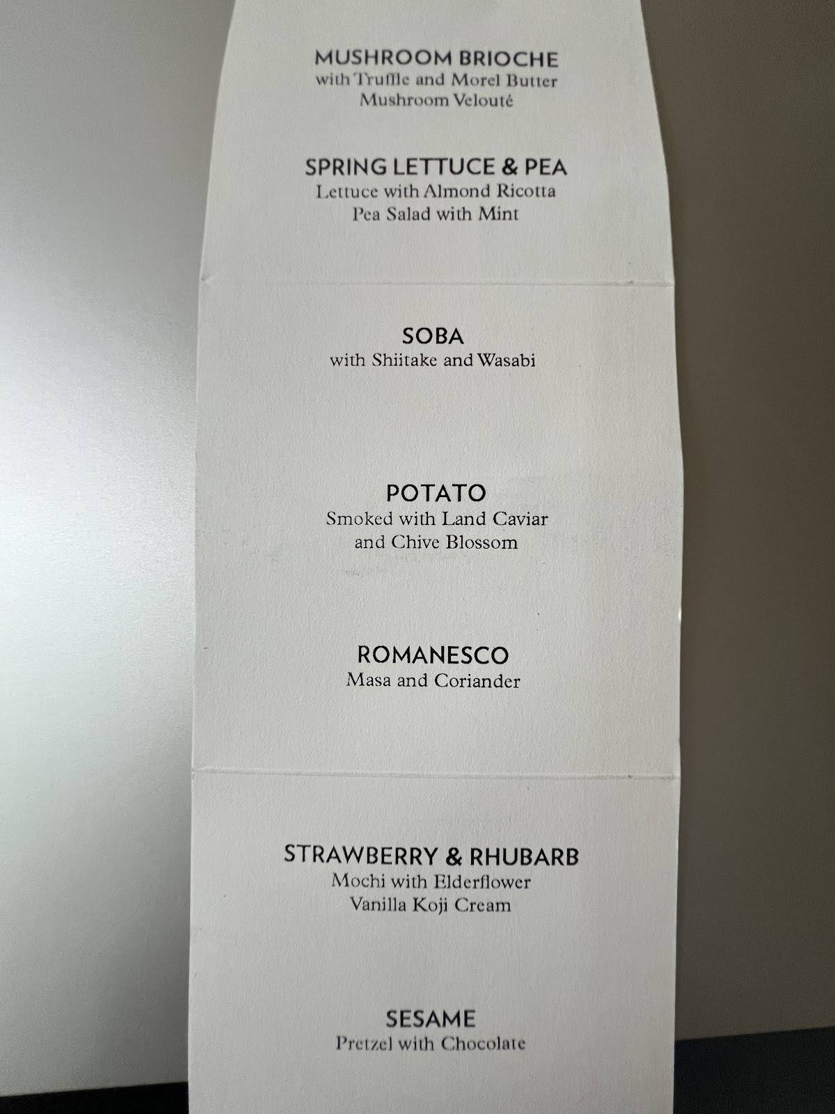 Menu at Eleven Madison Park pub & bar, New York City, 11 Madison Ave