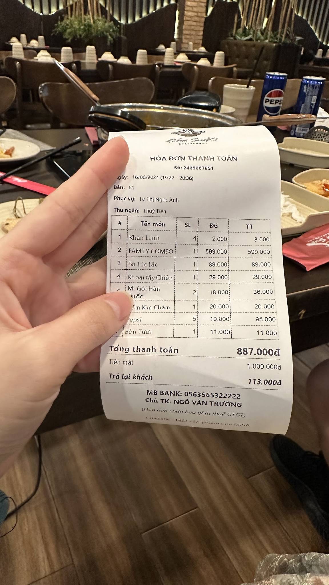 Menu at Nhà hàng Chu Suki - Thủ Dầu Một restaurant, Thu Dau Mot