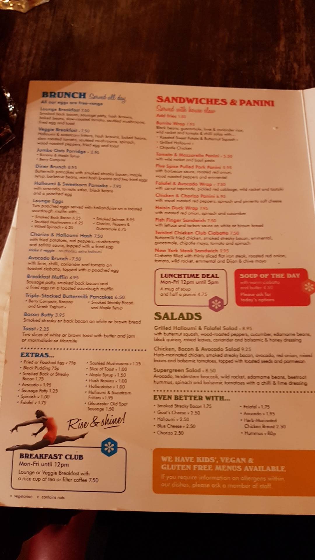 Menu at Nordico Lounge restaurant, Ormskirk