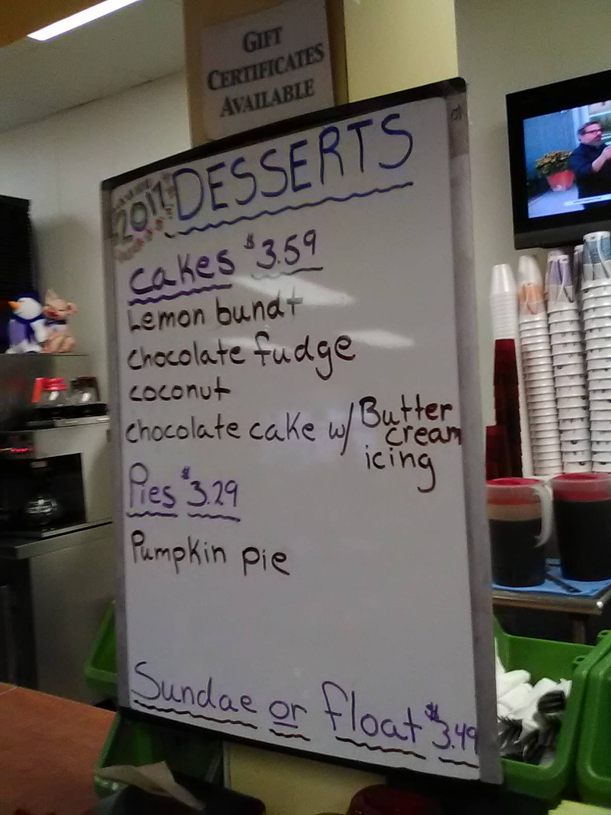 Menu at North Point Diner restaurant, Dundalk