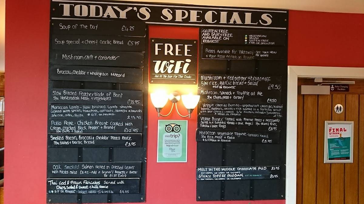 Menu at Poppy & Pint pub & bar, West Bridgford