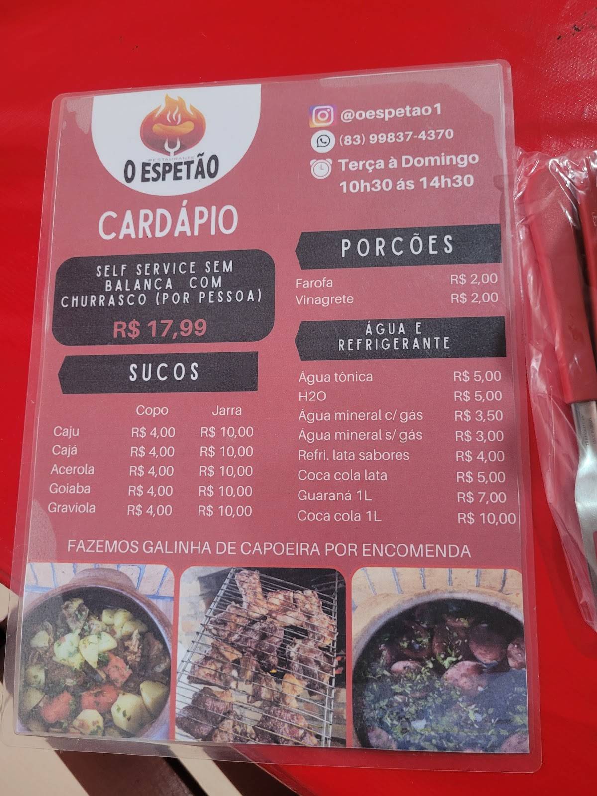 Menu em O Espetão - Restaurante Self-service, Brasil