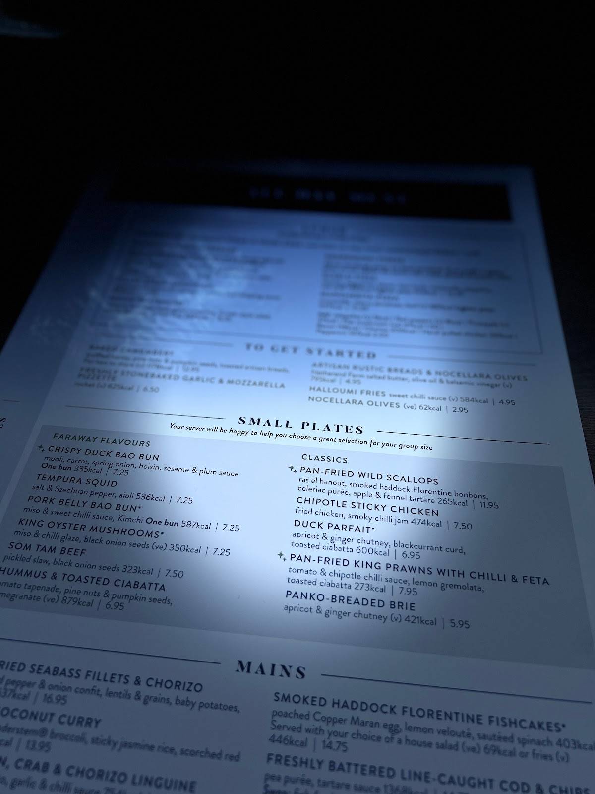 Menu at Old Cottage Lisvane pub & bar, Cardiff