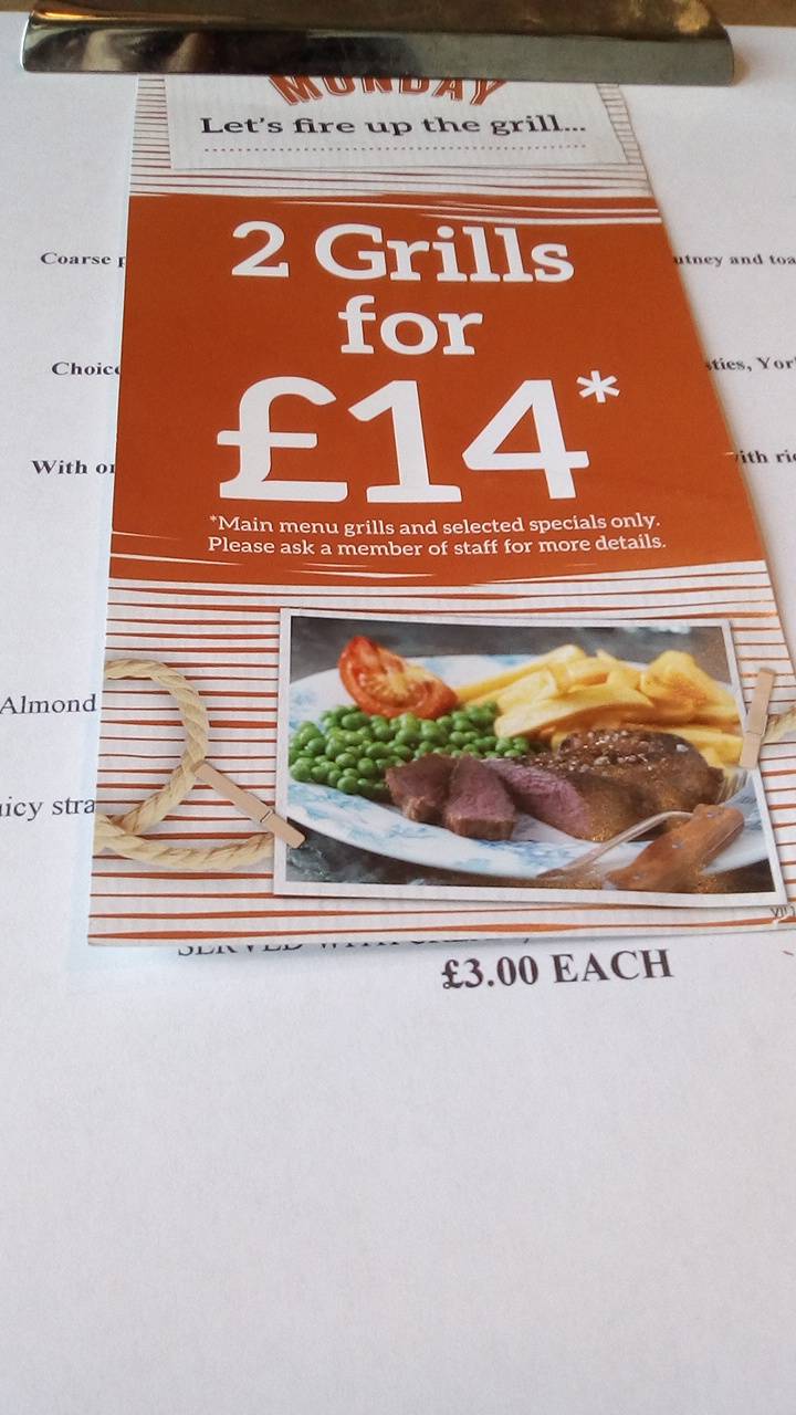 Menu at Old Hall pub & bar, Altrincham, Stockport Rd