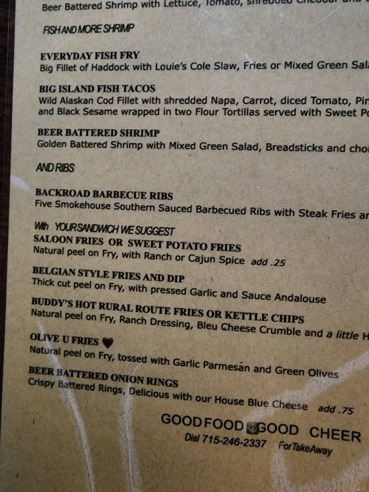 Menu at Old Saloon Bar & Grill, New Richmond