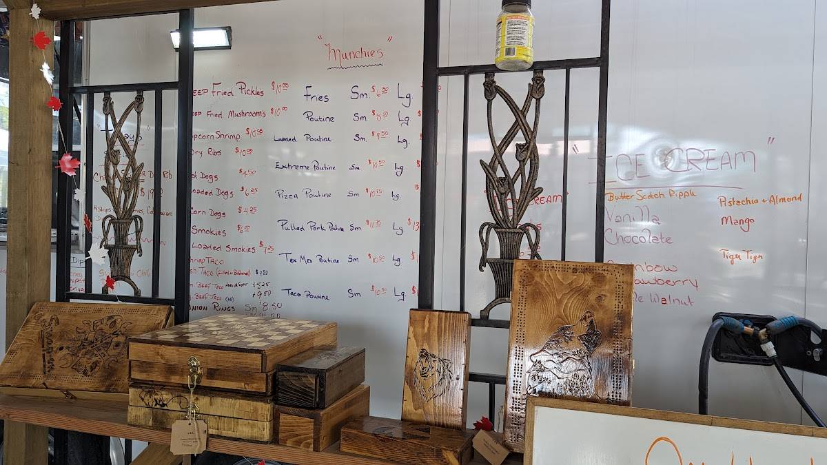 Menu at On The Way restaurant, Vernon