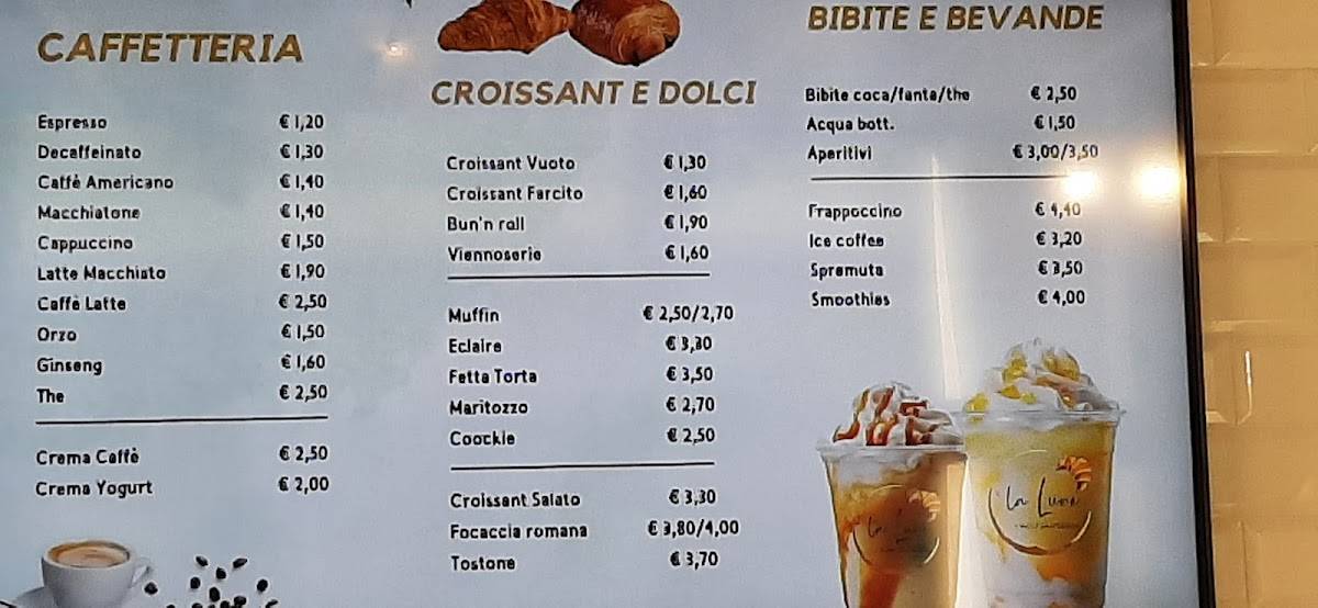 Menu da Open Fun Caffè pub & bar, Venezia