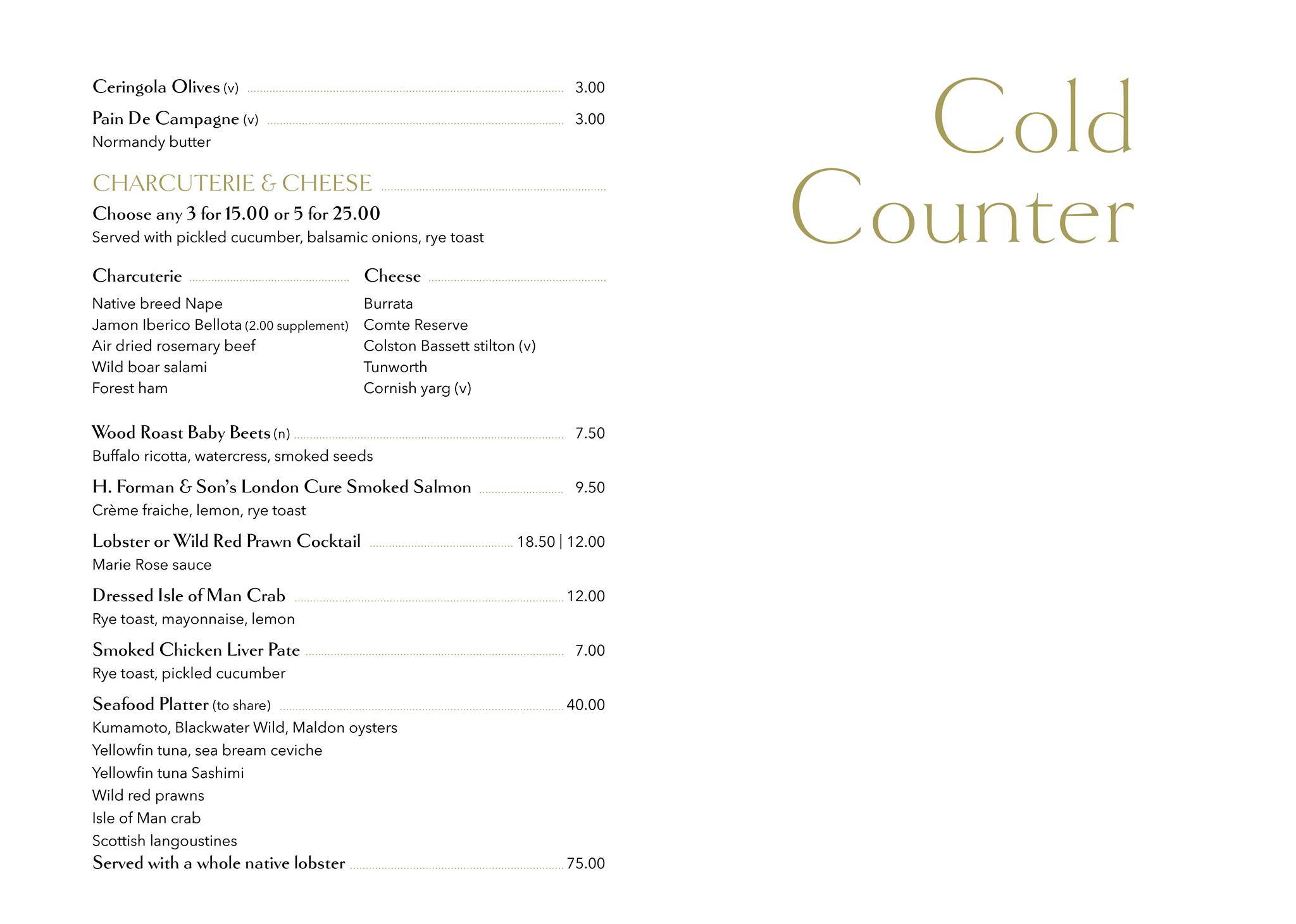 Menu at Opera Restaurant Bar & Grill, Chester