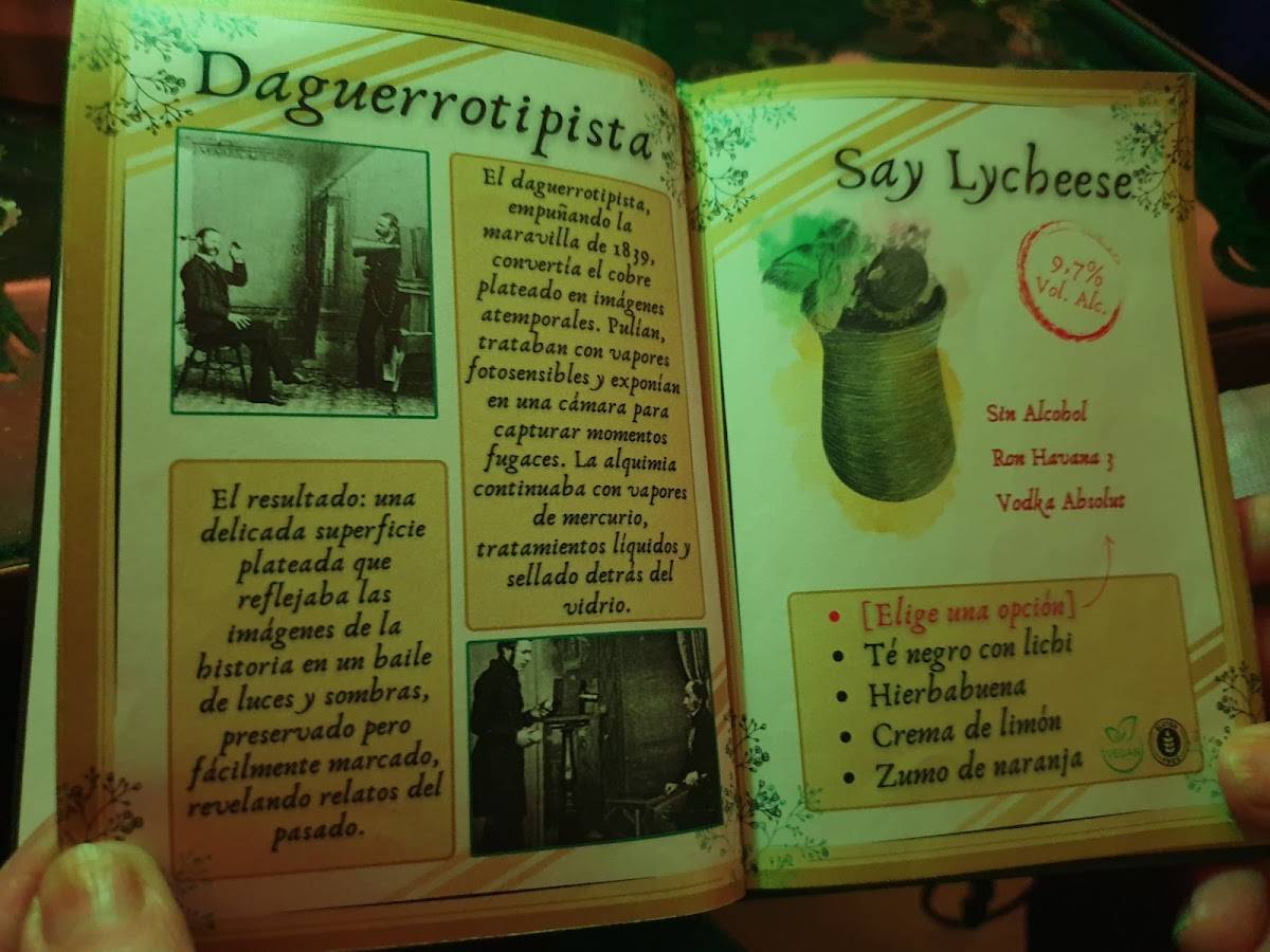 Carta de Orient Express Cocktail Bar, Barcelona