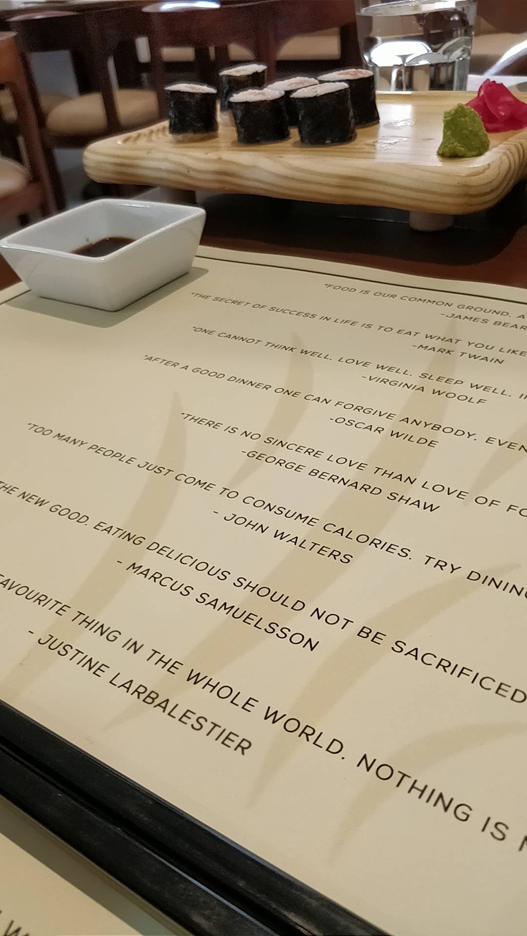 Menu at Origami Japanese & Korean Restaurant, Mumbai, SERVICE OFFICE