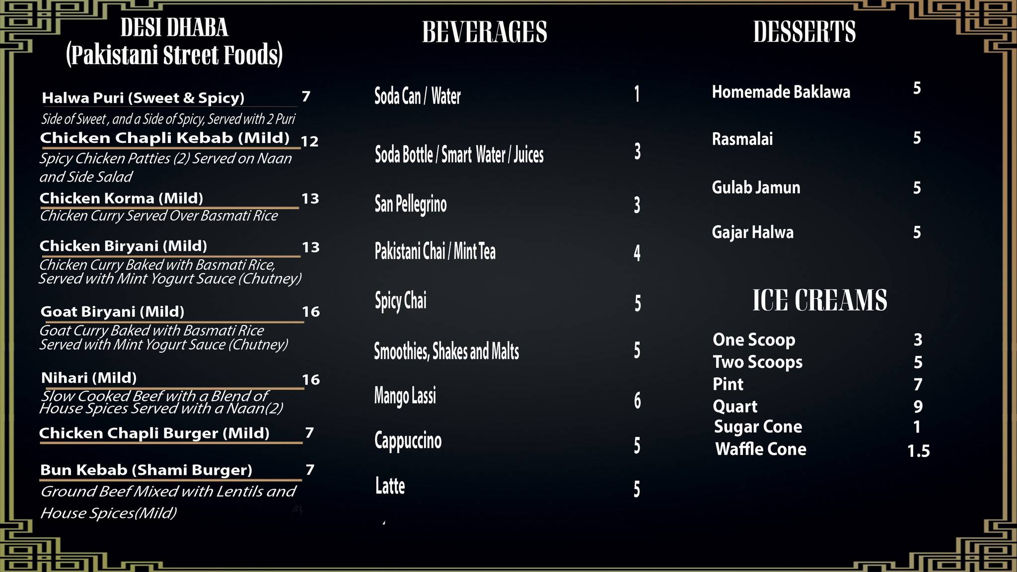 Menu at Original Mediterranean Grill restaurant, New Brighton