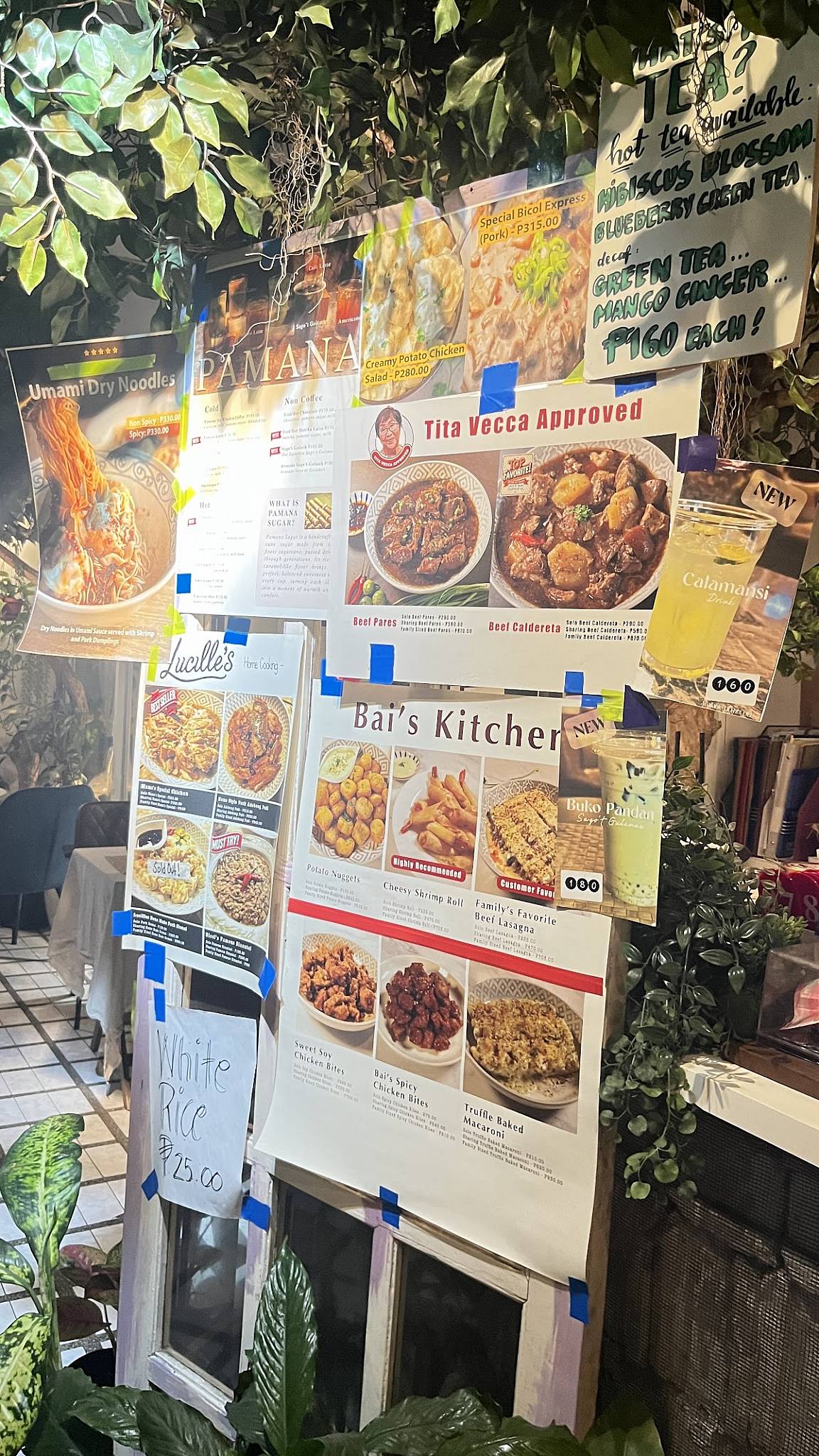 Menu at Humble Beginnings Cafe, Quezon City