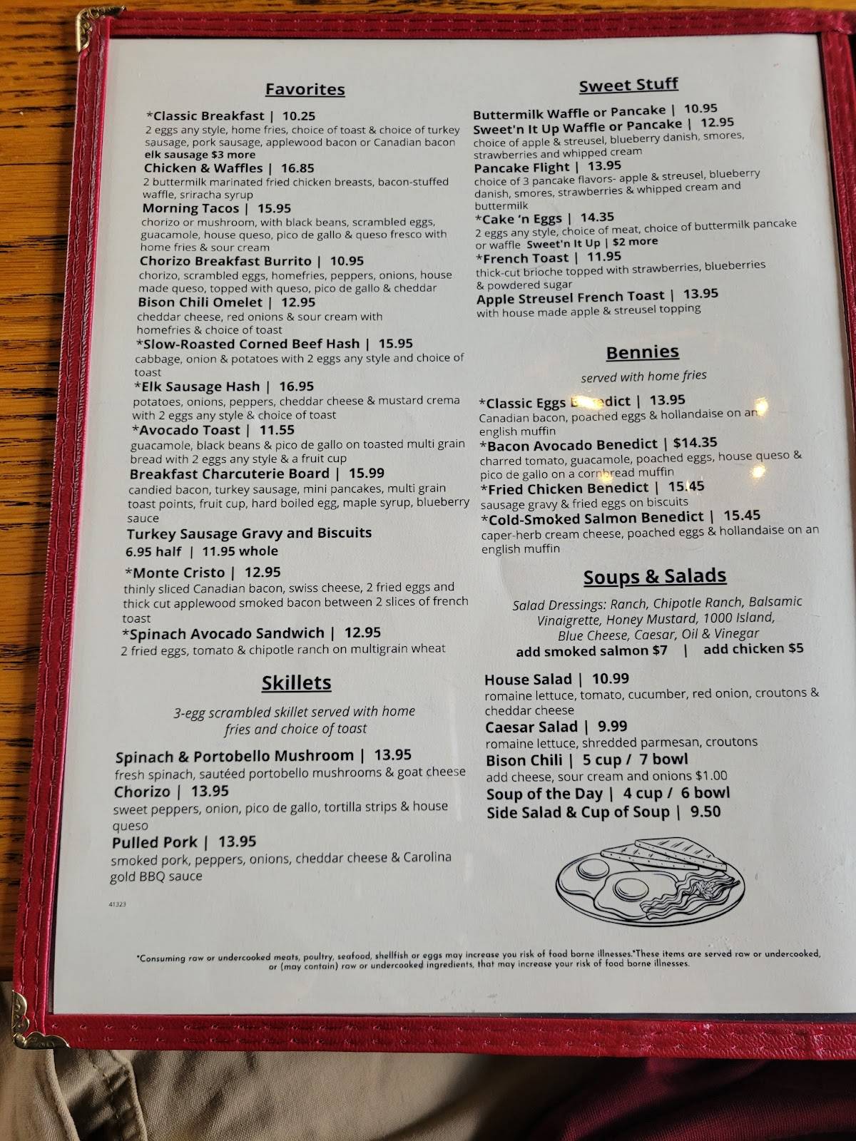 Menu at Over Easy At The Depot restaurant, Kent