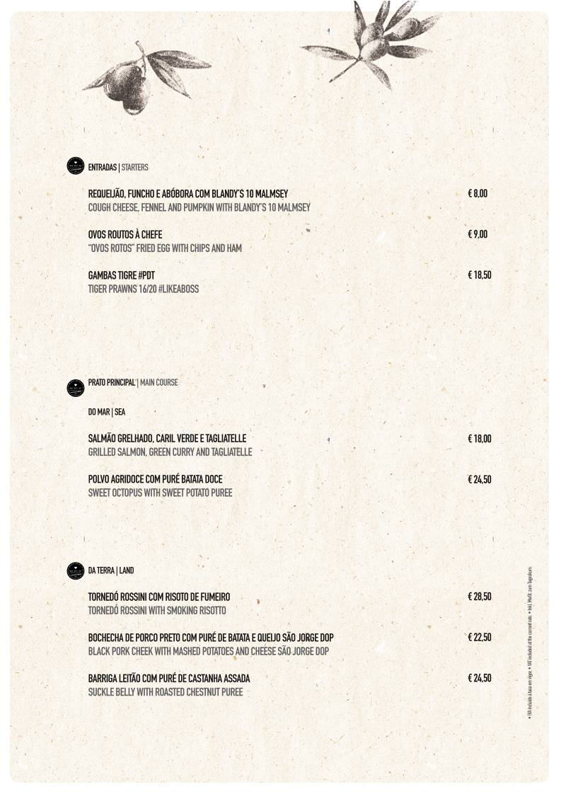Menu em PDT- Please Don't Tell pub & Bar, Caniço